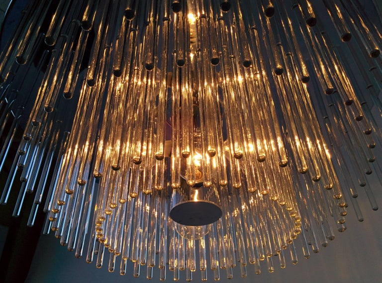 Classic Glass Rod Chandelier from Lightolier, 1980s, USA at 1stDibs ...