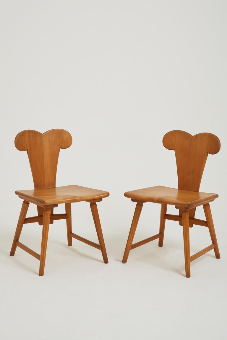 Pair of Cloverleaf Chairs by Möbel Simmen, 1937 For Sale at 1stDibs