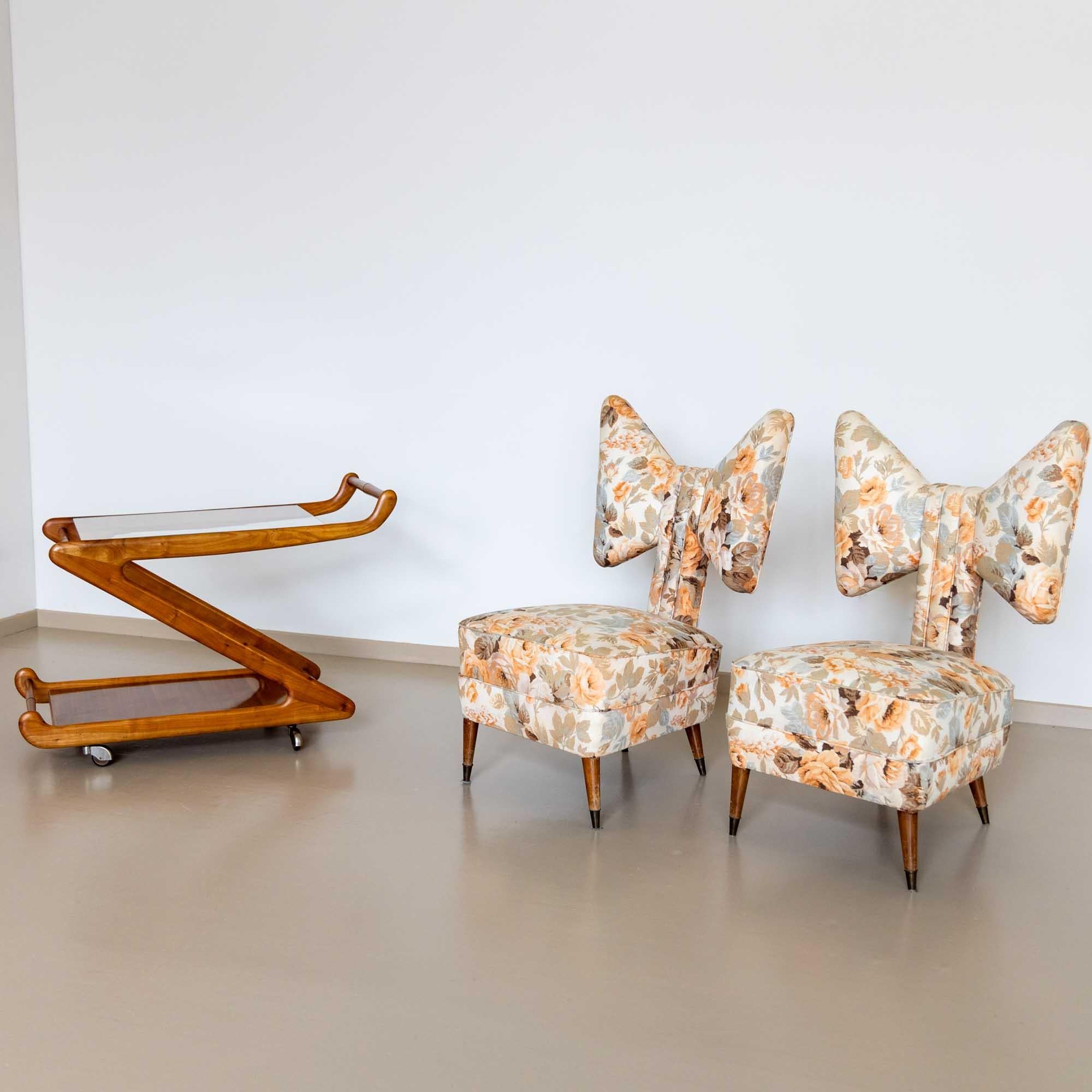 Pair of Cocktail / Slipper Chairs, Italy Mid-20th Century For Sale at ...