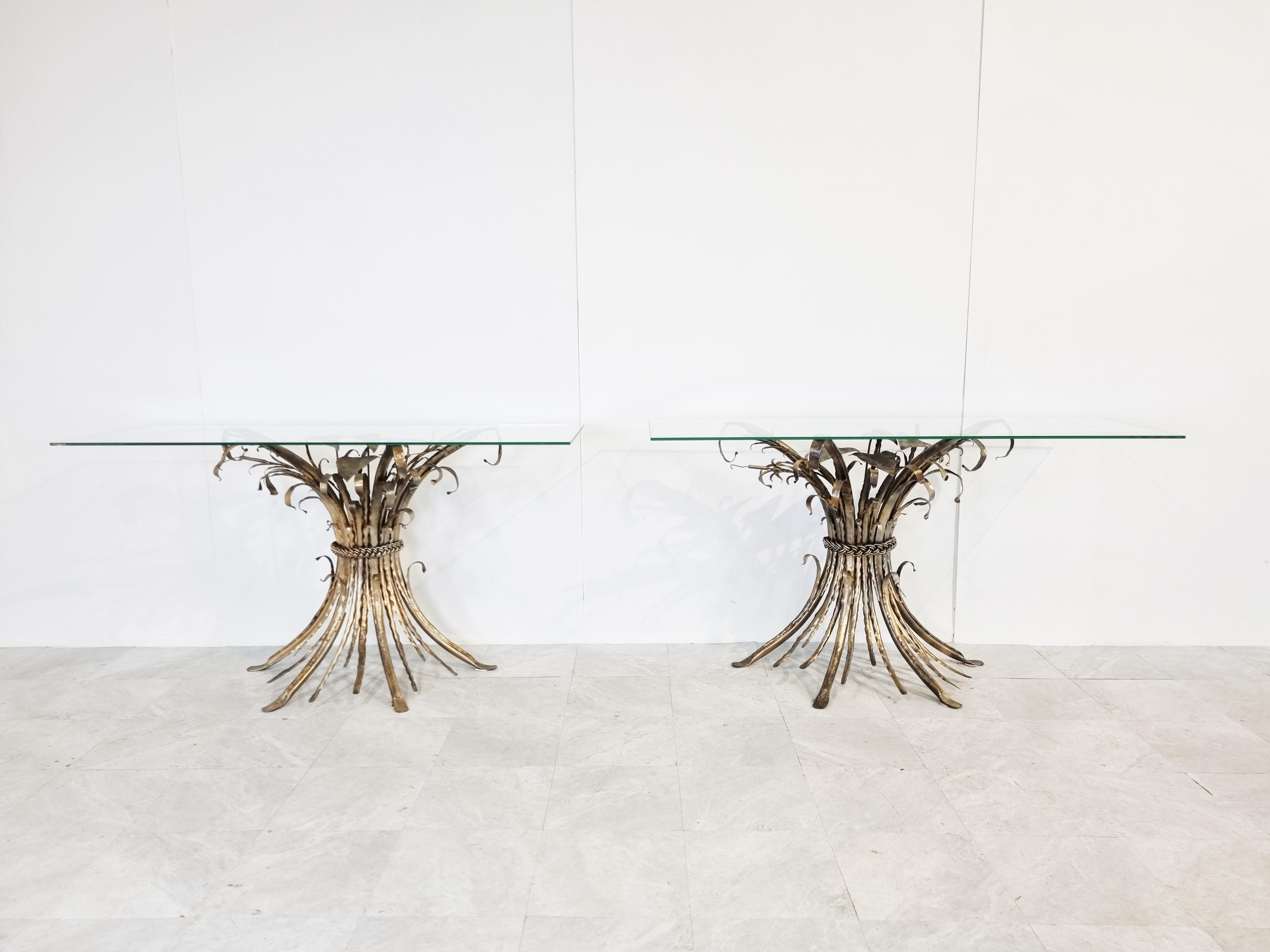 Pair of Coco Chanel Style Console Tables, 1970s For Sale at 1stDibs