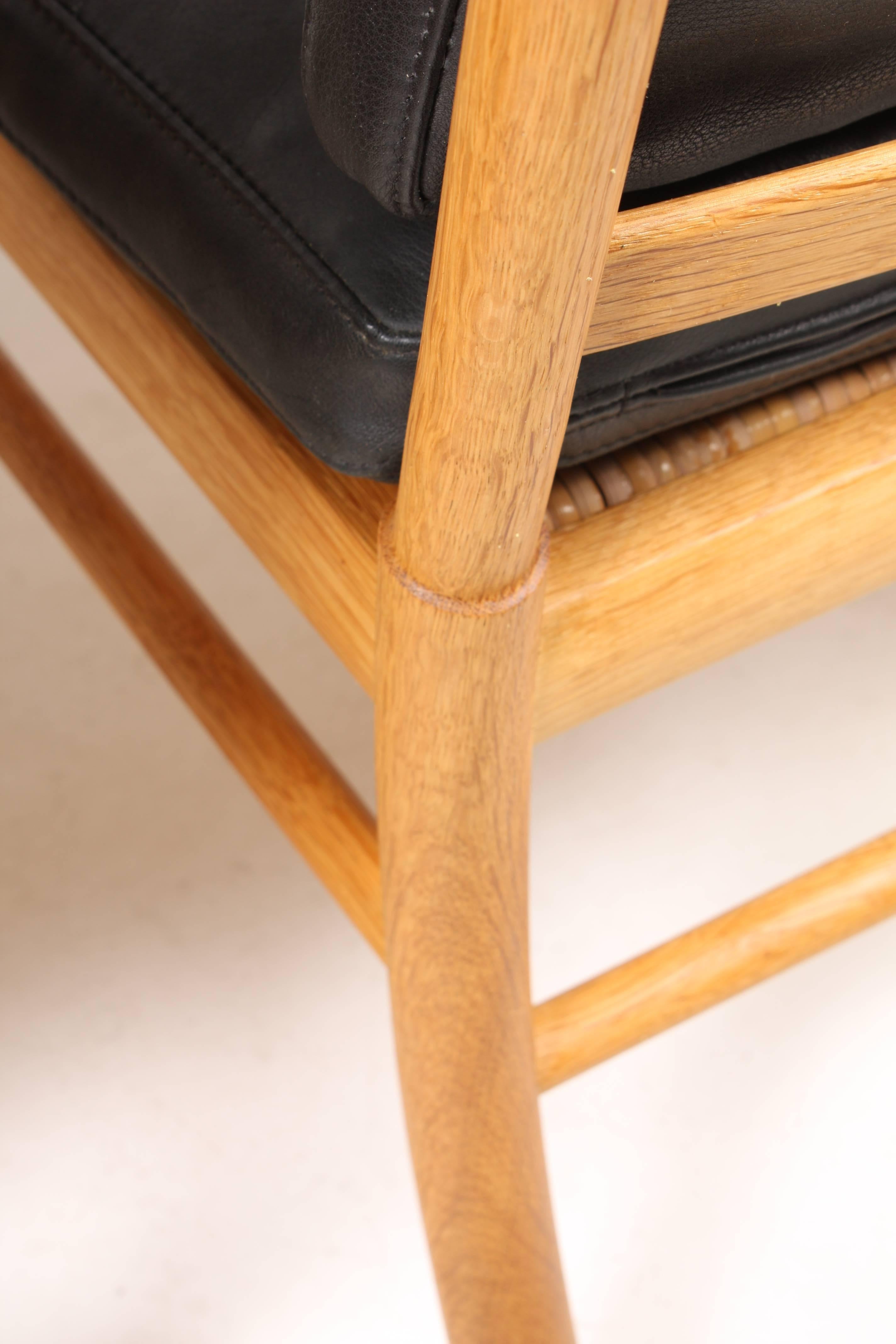 Pair of Colonial Chairs in Oak by Ole Wanscher, Made in Denmark at 1stDibs