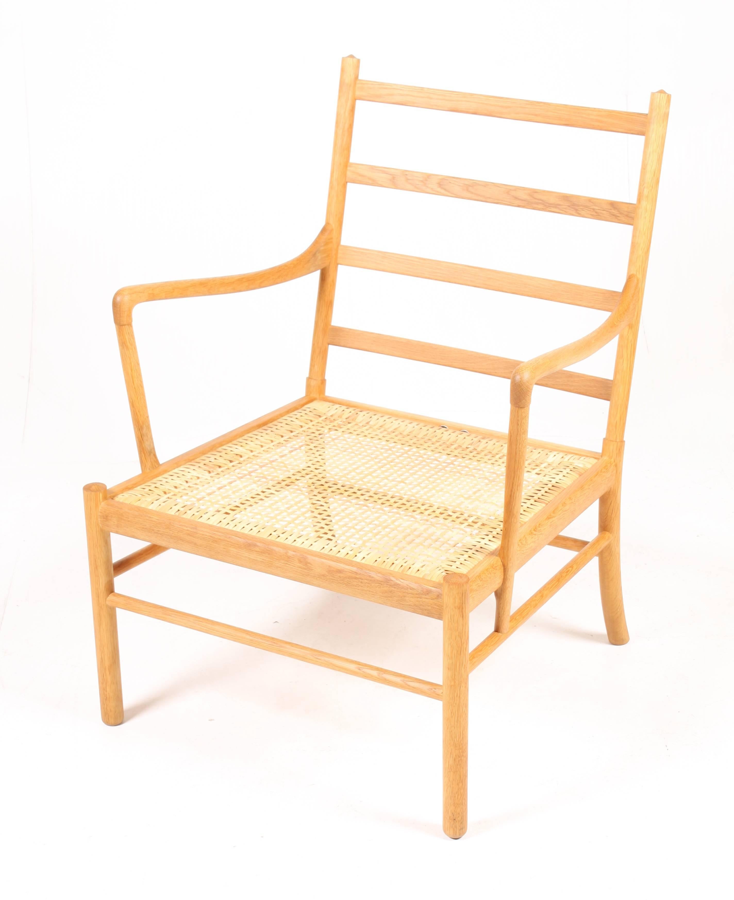 Pair of Colonial Chairs in Oak by Ole Wanscher, Made in Denmark at 1stDibs