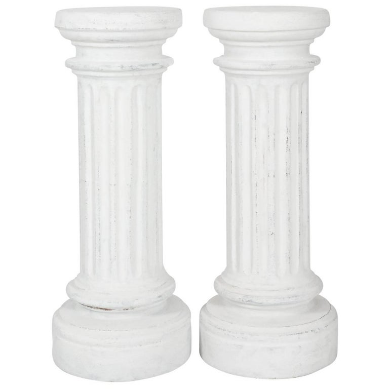 Pair Of Column Pedestals At 1stdibs