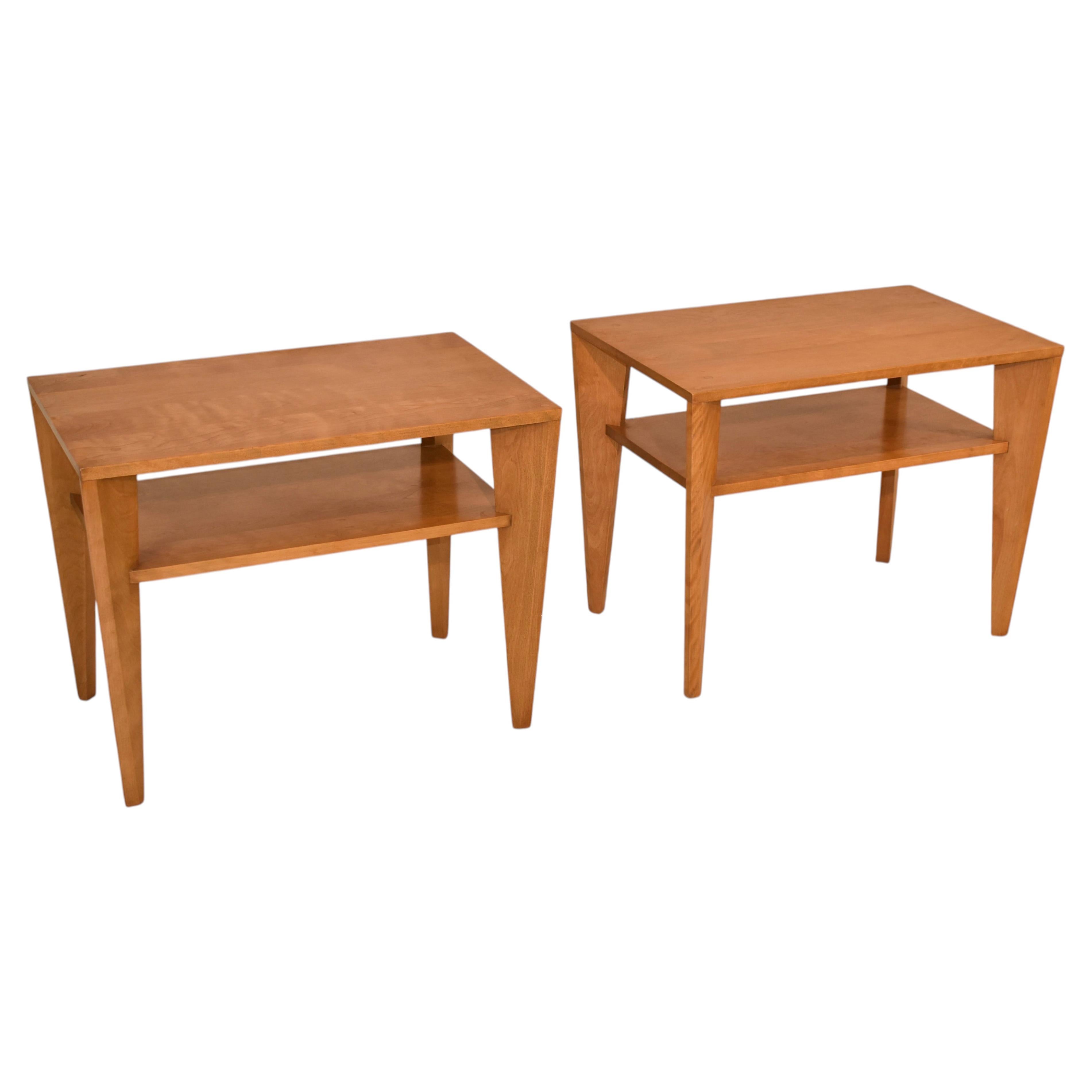 Pair of Conant-Ball Side Tables by Russel Wright, circa 1940's For Sale ...