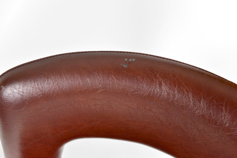 Pair of Conference Chairs in Chrome and Leatherette, circa 1960 For ...