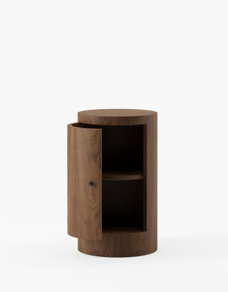 Pair of Constant Night Stands in Walnut by Master Studio for Lemon For ...