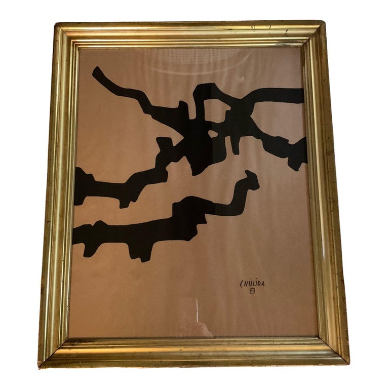 Pair of Contemporary Prints, Spanish Artist Eduardo Chillida, Custom ...