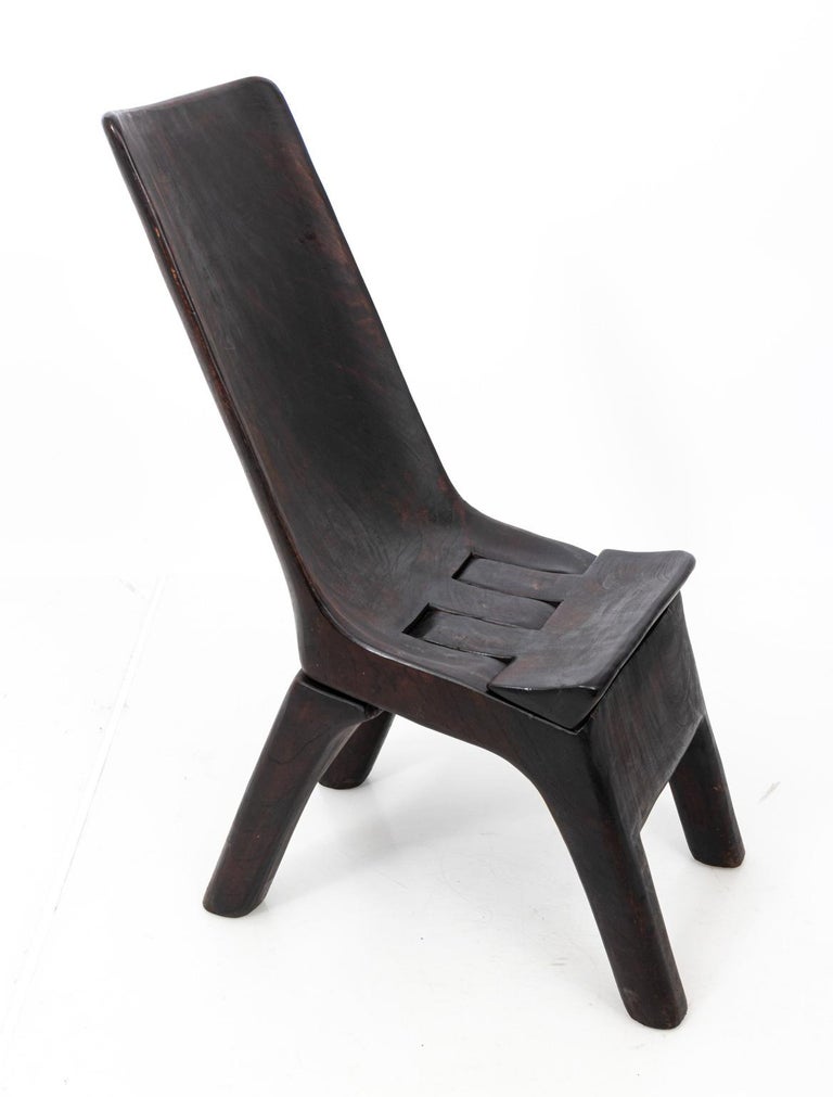 Pair of Contemporary Wood Scissor Chairs at 1stDibs