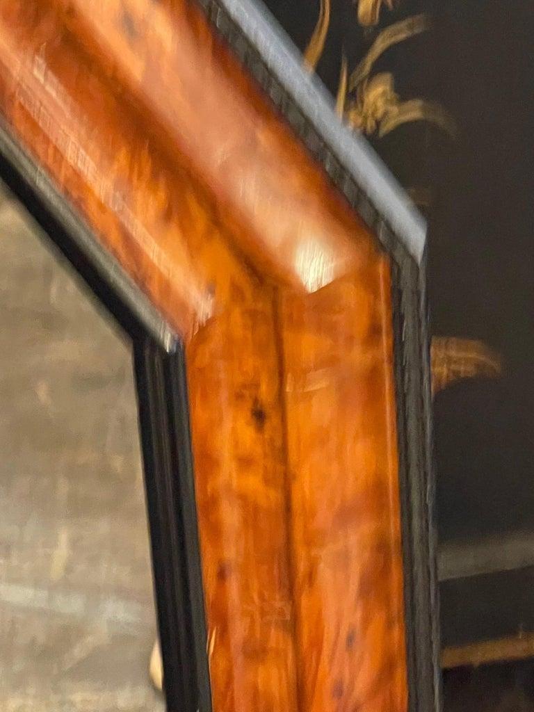 Pair of Continental Faux Tortoise Shell Mirrors For Sale at 1stDibs