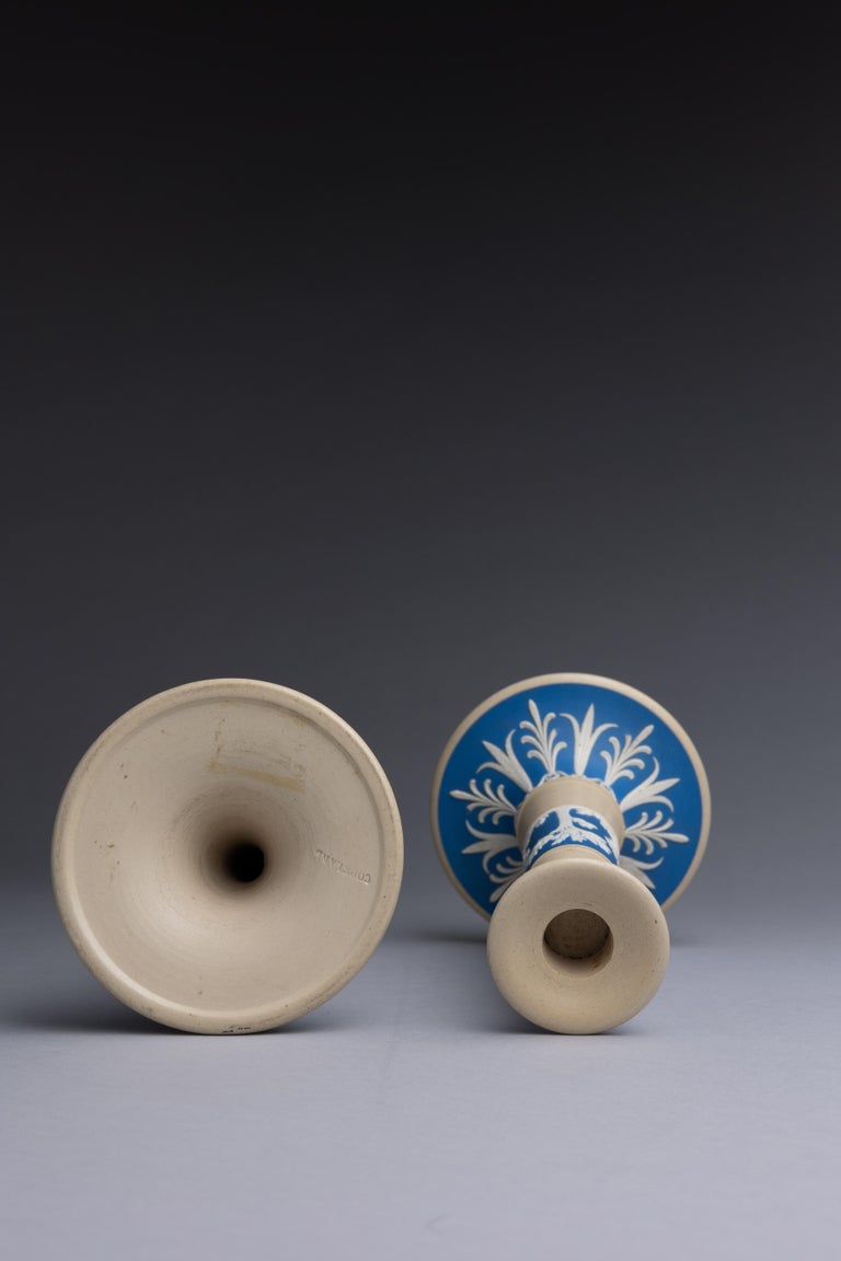 Pair of Copeland Spode Jasperware Neoclassical Candlesticks For Sale at ...