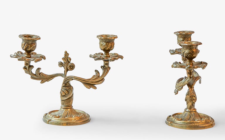 Pair of Copper Candelabra, France For Sale at 1stDibs