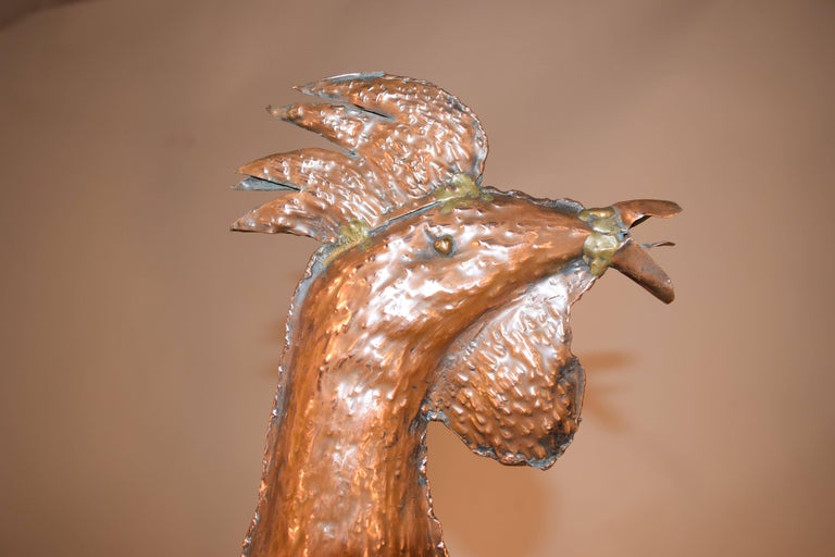 Pair of Copper Roosters, circa 1960 at 1stDibs