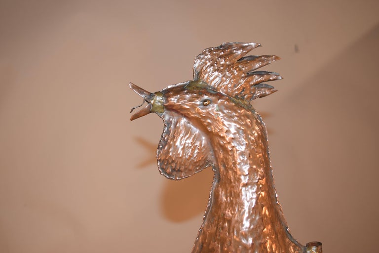 Pair of Copper Roosters, circa 1960 at 1stDibs