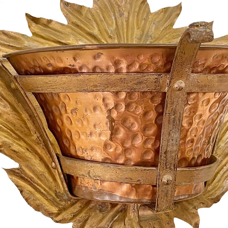 Pair of Copper Sconces For Sale at 1stDibs