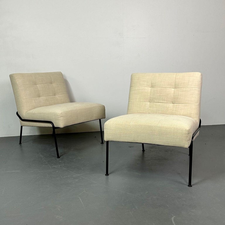 Pair of Corbusier Mid-Century Modern Style Lounge / Slipper Chairs ...