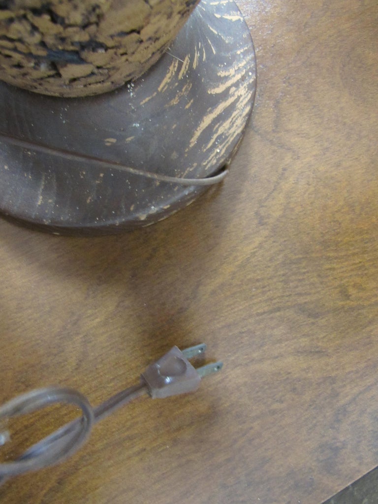 Pair of Cork Table Lamps For Sale at 1stDibs | vintage cork lamp, cork ...