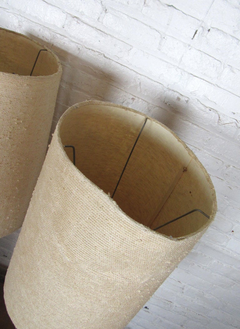 Pair of Cork Table Lamps For Sale at 1stDibs | vintage cork lamp, cork ...