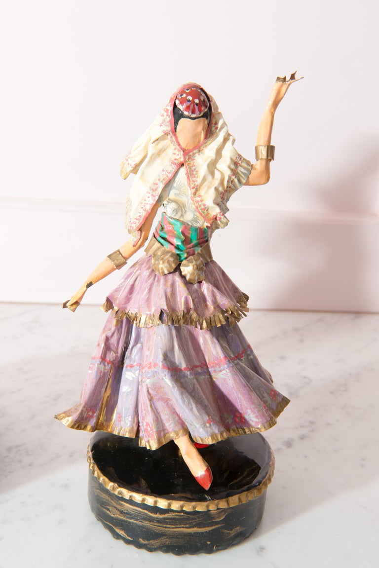 Pair of Costumed Turkish Sculptures by Lee Menichetti For Sale at ...