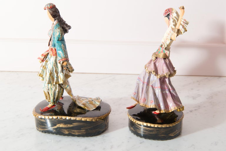 Pair of Costumed Turkish Sculptures by Lee Menichetti For Sale at ...