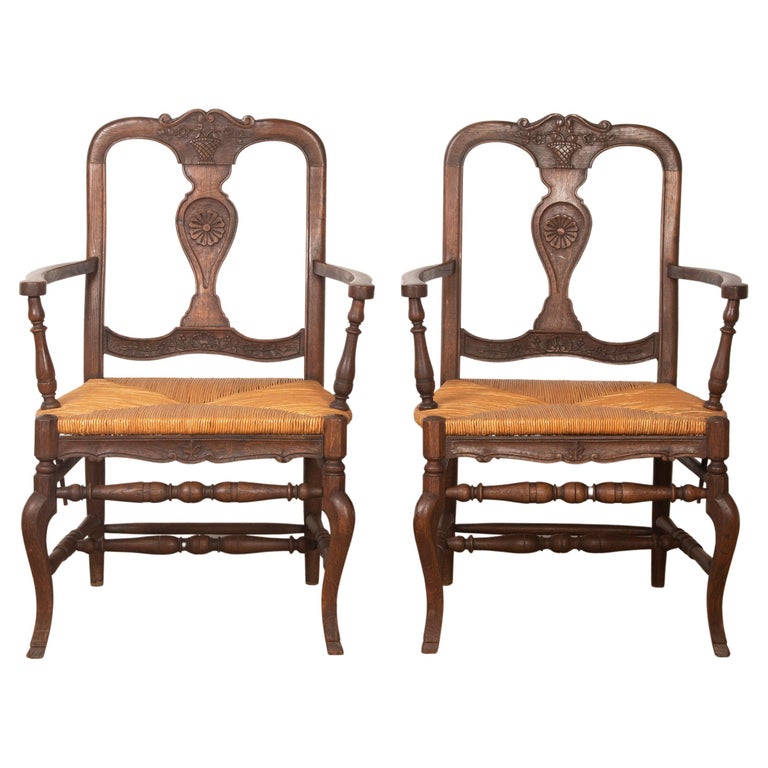 Pair of Country Carver Chairs For Sale at 1stDibs