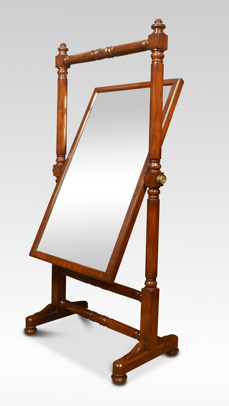 Pair of Country House Cheval Mirrors For Sale at 1stDibs