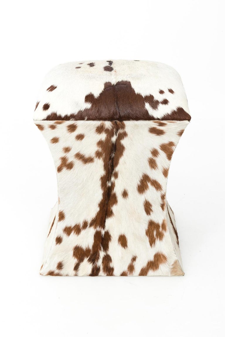 Pair of Cowhide Stools at 1stDibs | brazilian cowhide