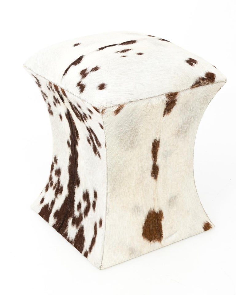 Pair of Cowhide Stools at 1stDibs | brazilian cowhide