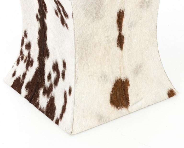 Pair of Cowhide Stools at 1stDibs | brazilian cowhide