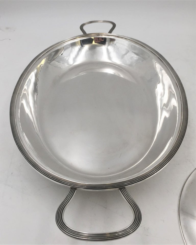 Pair of Crichton and Co. Sterling Silver Covered Entree Dishes in ...