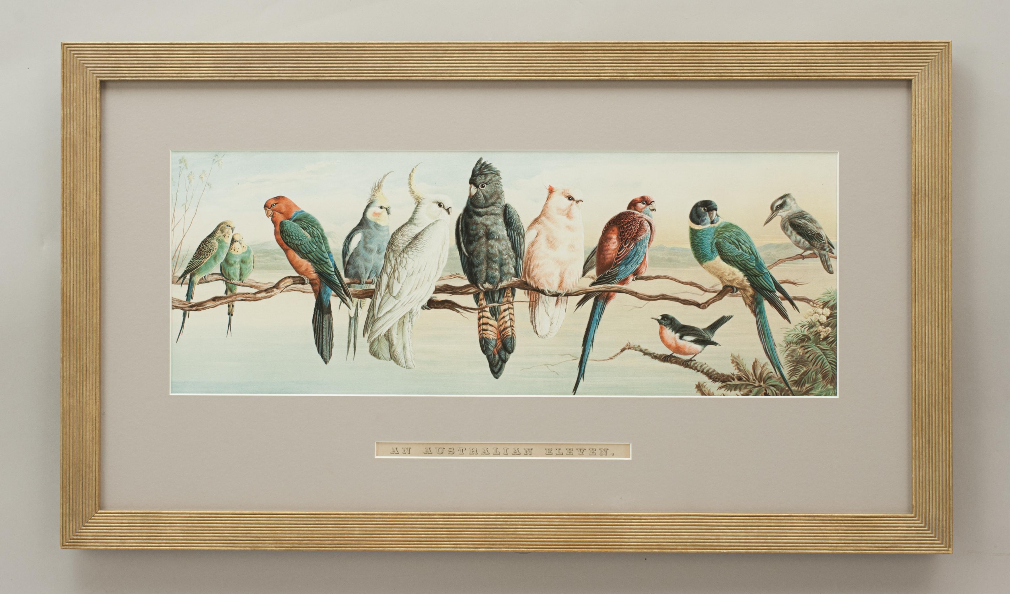 Pair of Cricket Prints, Harry Bright, an English Team and an Australian ...