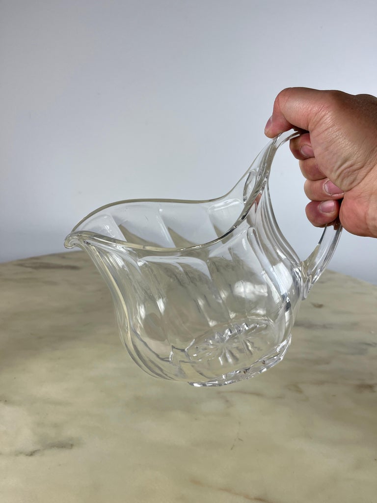 Pair of Crystal Jugs, Italy, 1960s For Sale at 1stDibs