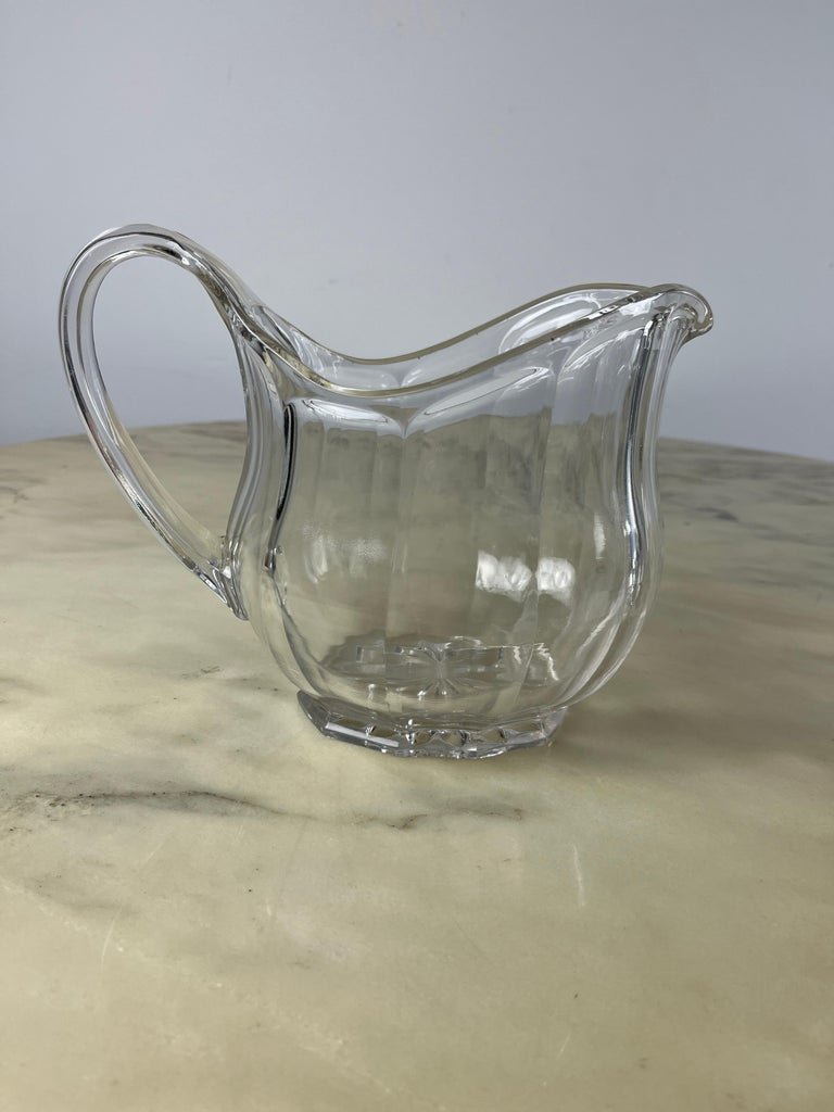 Pair of Crystal Jugs, Italy, 1960s For Sale at 1stDibs