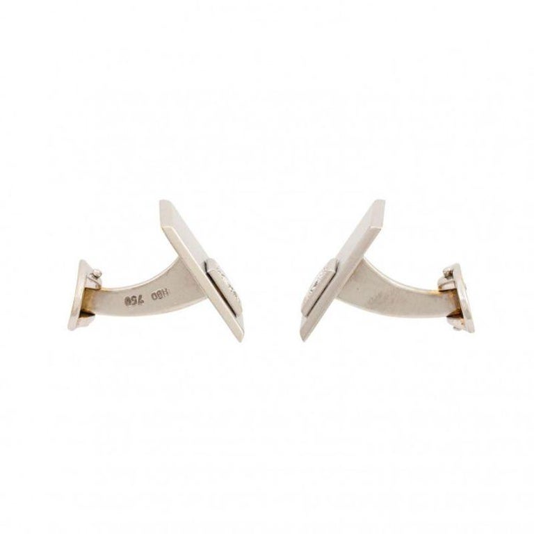 Pair of Cufflinks with Diamonds For Sale at 1stDibs