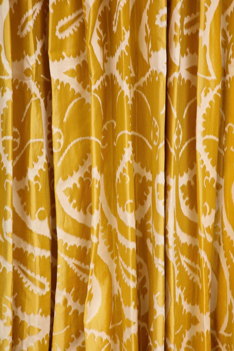 Pair of Custom Blackout Drapes in Pierre Frey Sidonia Girasole For Sale ...
