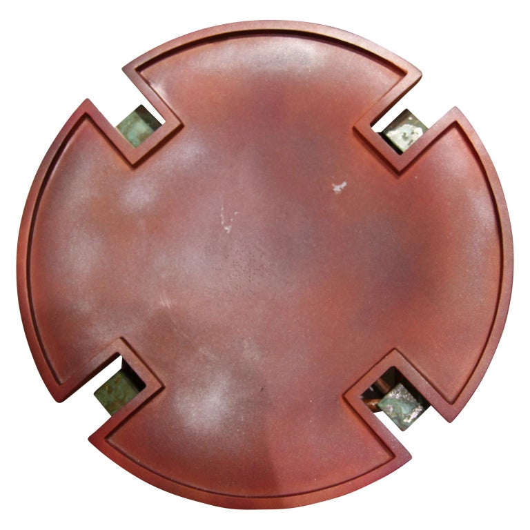 Custom Modern Red Kelly Gale Amen Center Piece at 1stDibs