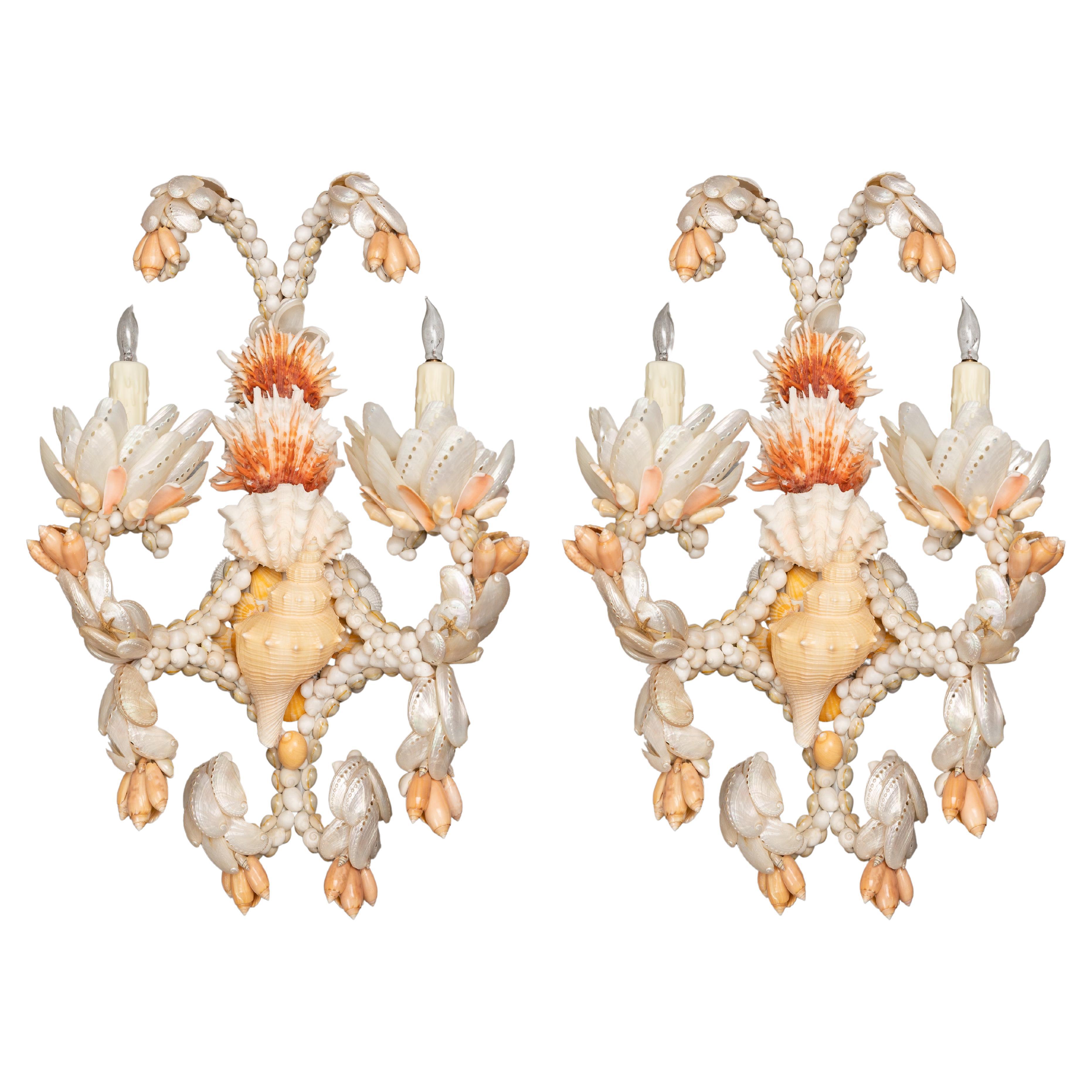 Pair of Dutch Baroque Style Brass Sconces For Sale at 1stDibs