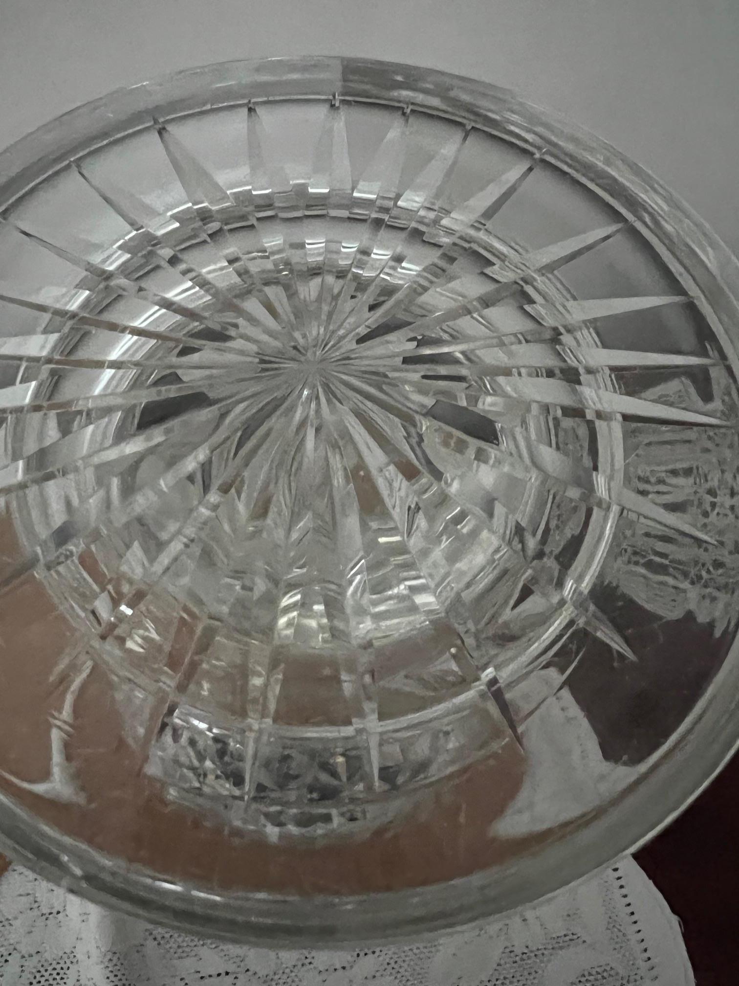 Pair of Cut Glass Flower Vases, Circa 1930 For Sale at 1stDibs