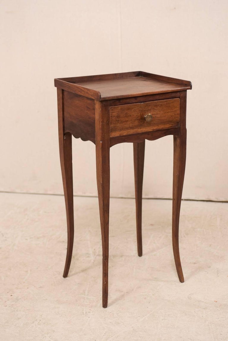 Pair of Cute-Sized French Side Tables with Drawer and Nice Long ...