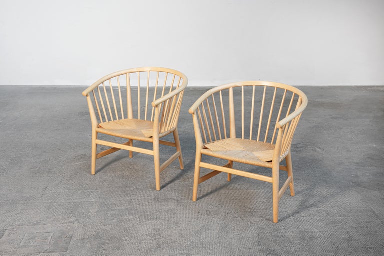 Pair of Danish Lounge Chairs by Hans J. Wegner for PP Mobler, Denmark ...