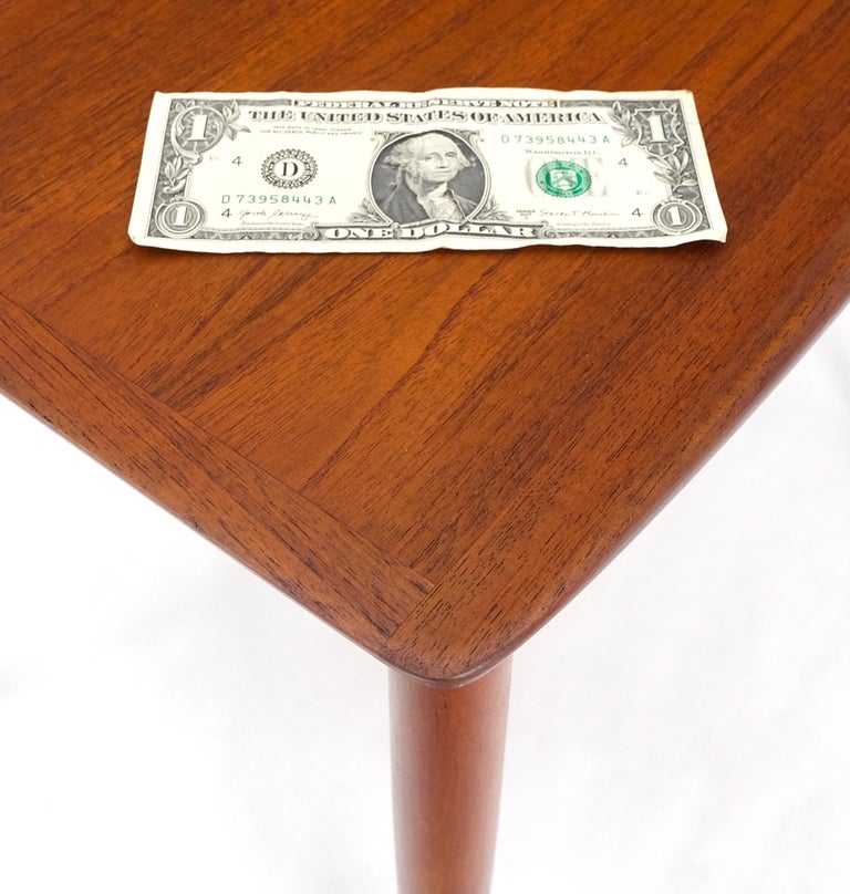 Pair of Danish Mid Century Modern Rolled Edges Side End Tables Stands ...