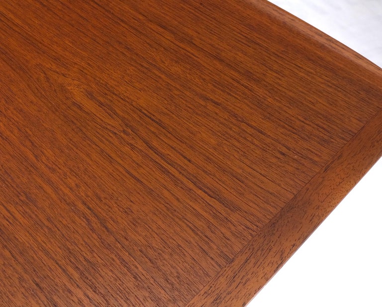 Pair of Danish Mid Century Modern Rolled Edges Side End Tables Stands ...