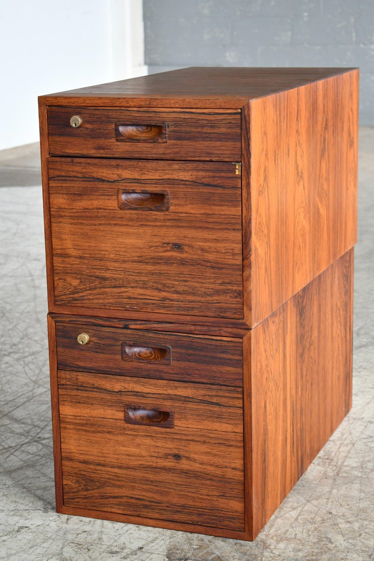 Pair of Danish Midcentury File Cabinets in Rosewood by Arne Vodder at ...
