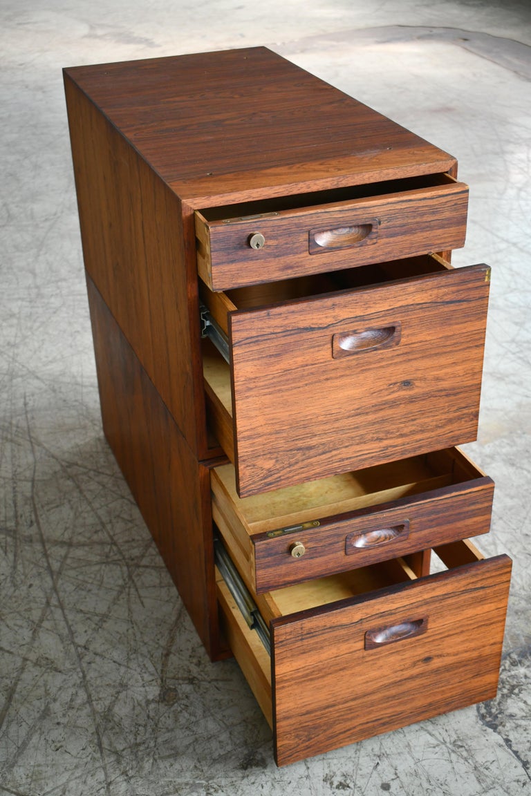 Pair of Danish Midcentury File Cabinets in Rosewood by Arne Vodder at ...