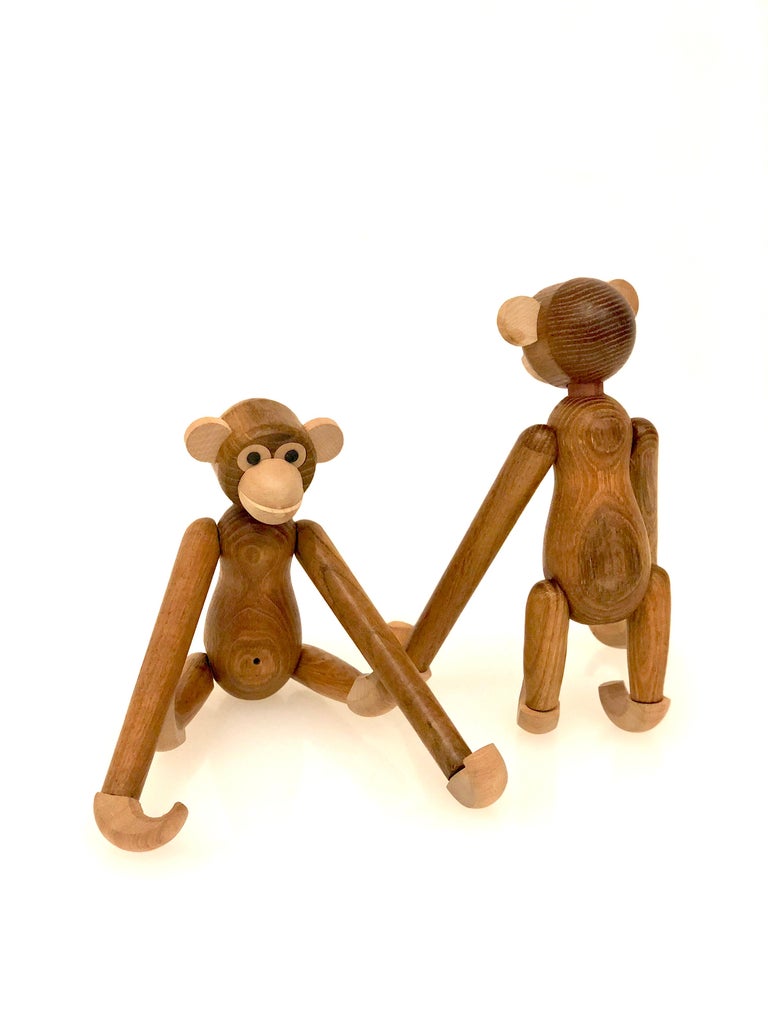 Pair of Danish Modern Articulated Toy Monkeys at 1stDibs