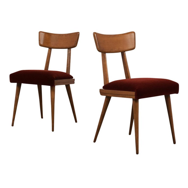 Pair of Danish Modern Side Chairs at 1stDibs