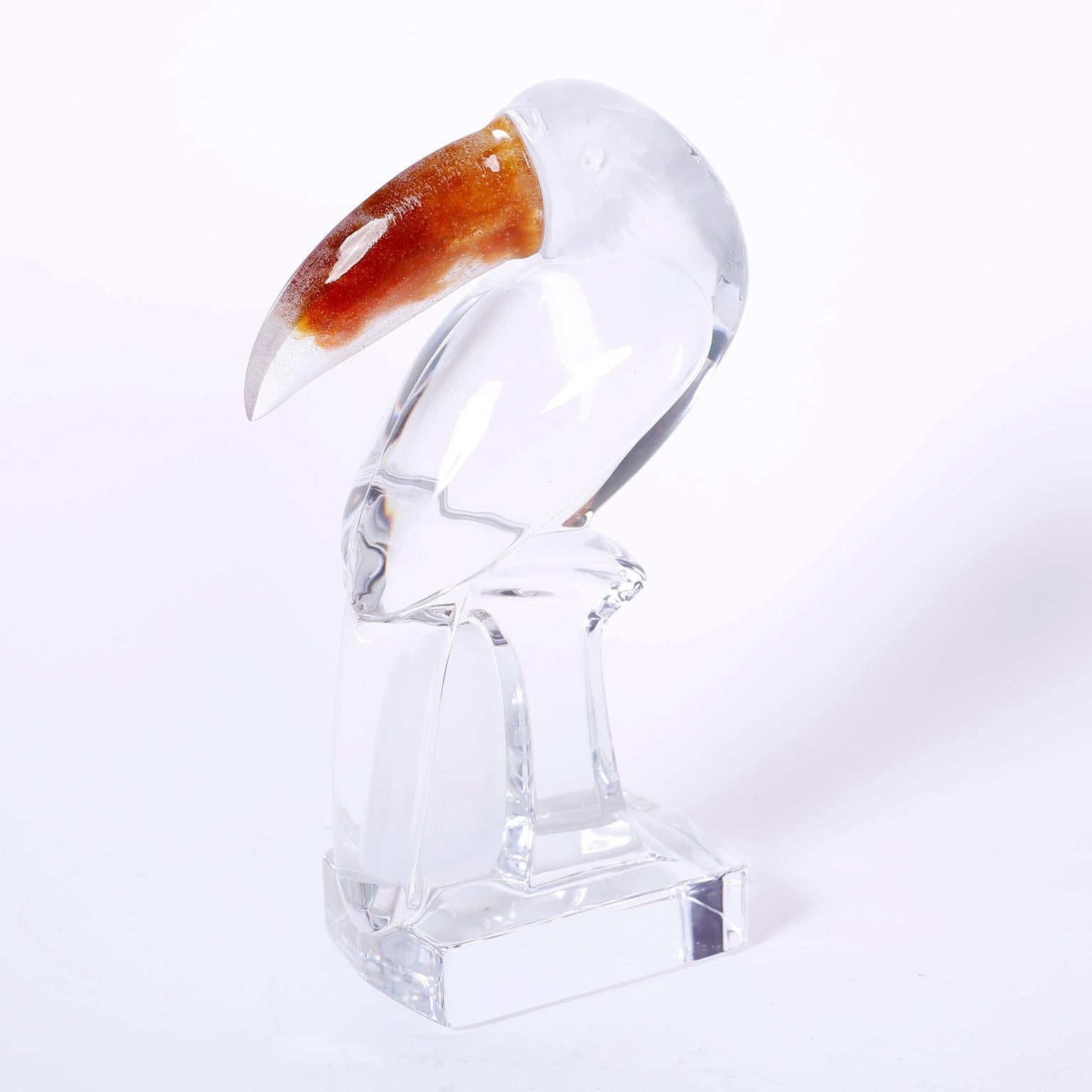 Pair of Daum Glass Toucans or Birds at 1stDibs | daum bead master, bead ...