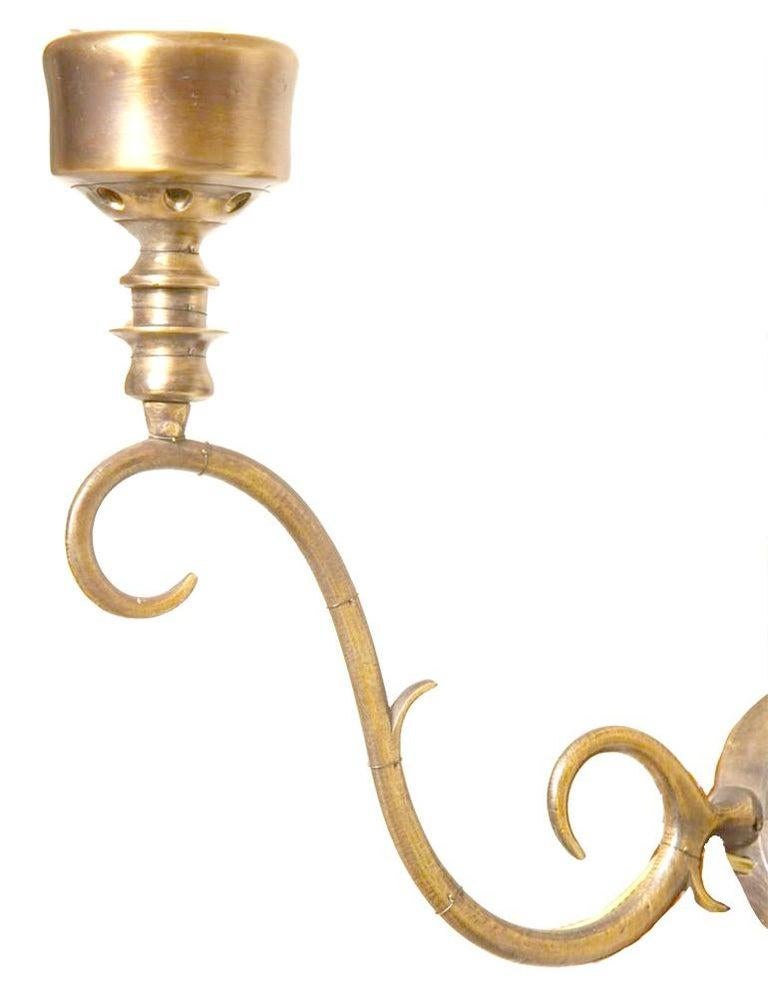 Pair of David Duncan Studio Palm Branch Sconces For Sale at 1stDibs