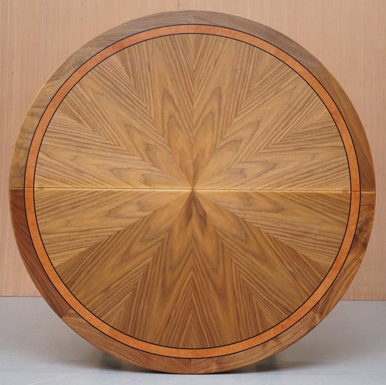 Pair of David Linley Fold Out Console Demi Lune Tea Tables Walnut at ...