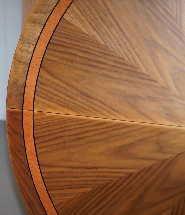 Pair of David Linley Fold Out Console Demi Lune Tea Tables Walnut at ...