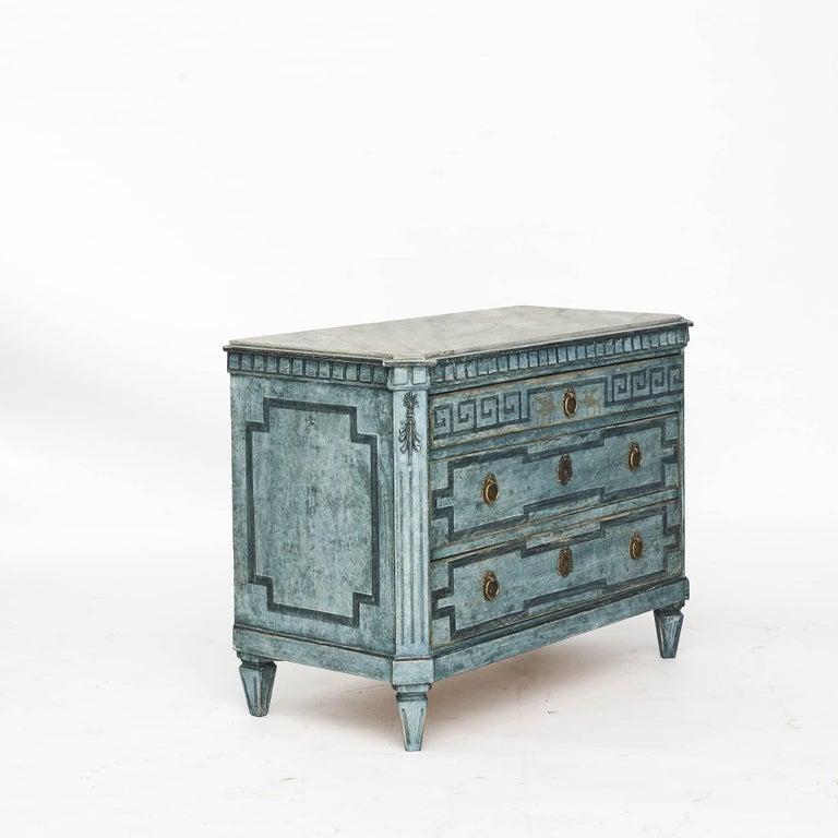 Pair of Decorative Chest of Drawers in Gustavian Style Approx 1860 at ...